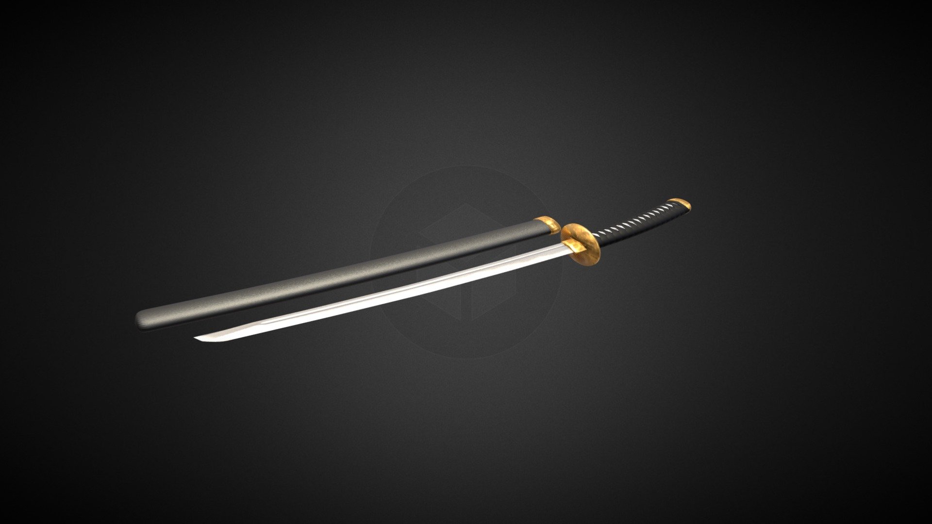 Katana 3d Model Cheap LOWPOLY - 3D model by CanadianBudgie (@jacob ...