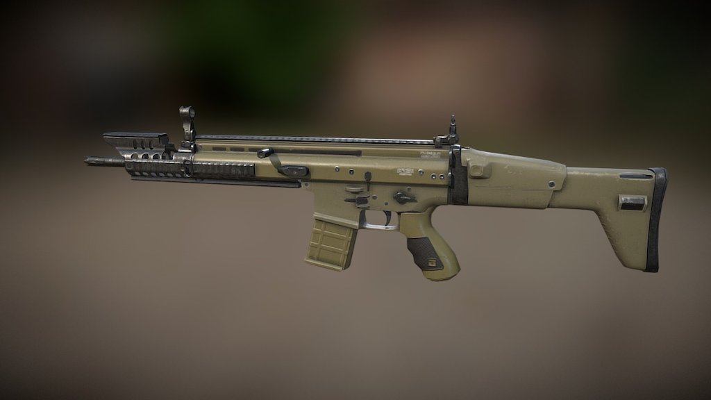 FN SCAR - 3D model by SeferotR [c40d634] - Sketchfab