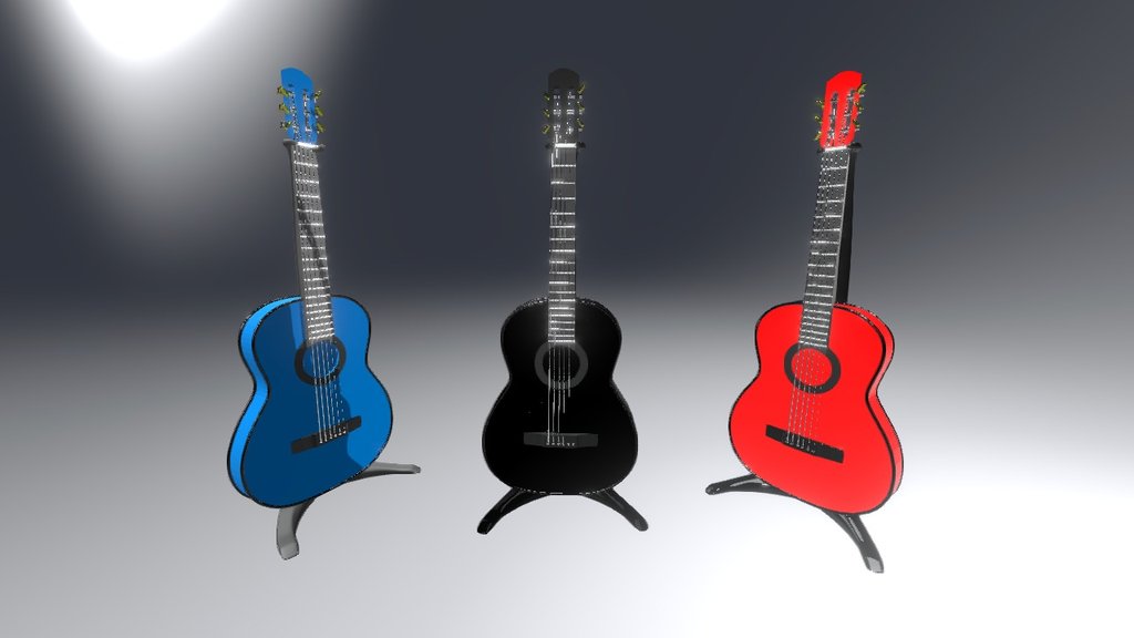 acoustic-guitars - 3D model by djengala [c40fd28] - Sketchfab