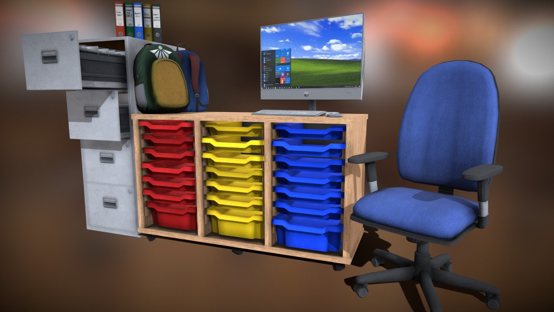 Classroom Assets - Buy Royalty Free 3D model by TheMadraver [c41267a ...