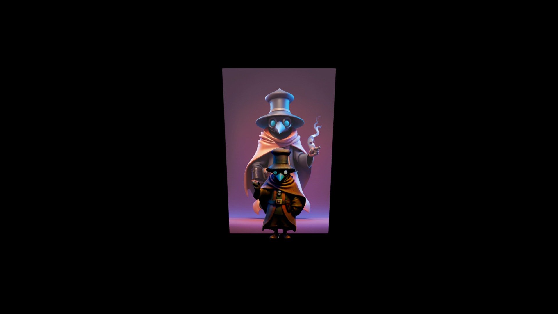 The Plague Doctor A digital art image of a p - Download Free 3D model ...