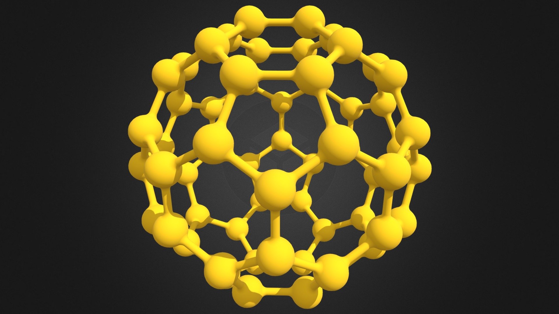 Truncated Icosahedron with Atoms - Buy Royalty Free 3D model by MR ...