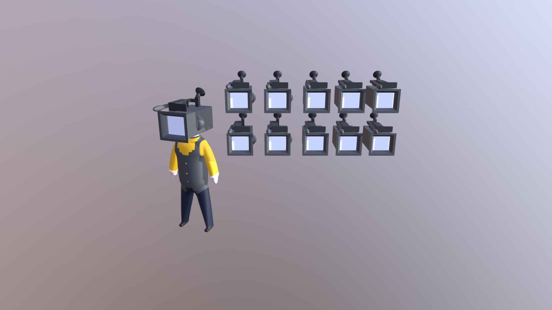 Cameraman - 3D model by NaMony Studio (@sutimon60) [c4155e3] - Sketchfab