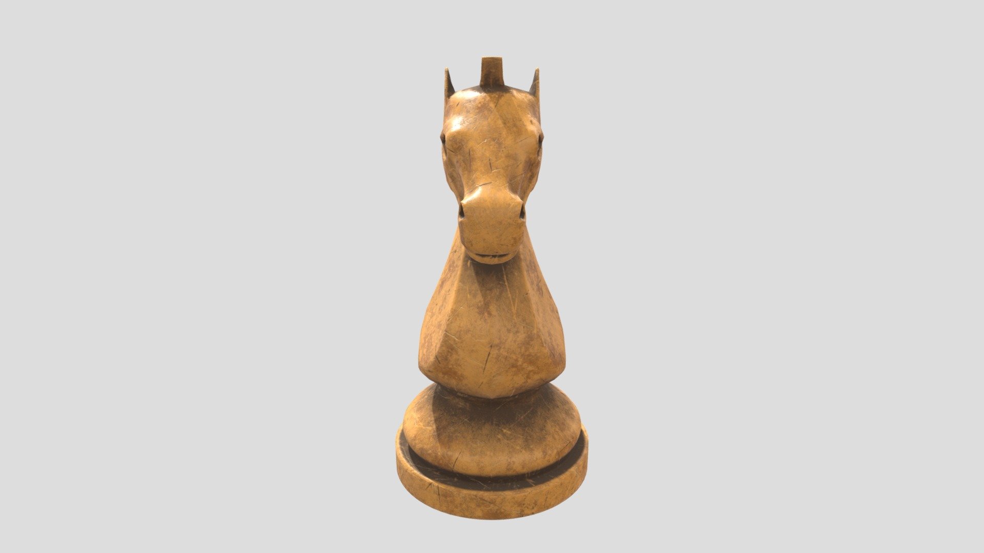 Aged Ivory Chessman Knight - 3D model by akiermasz [c416938] - Sketchfab