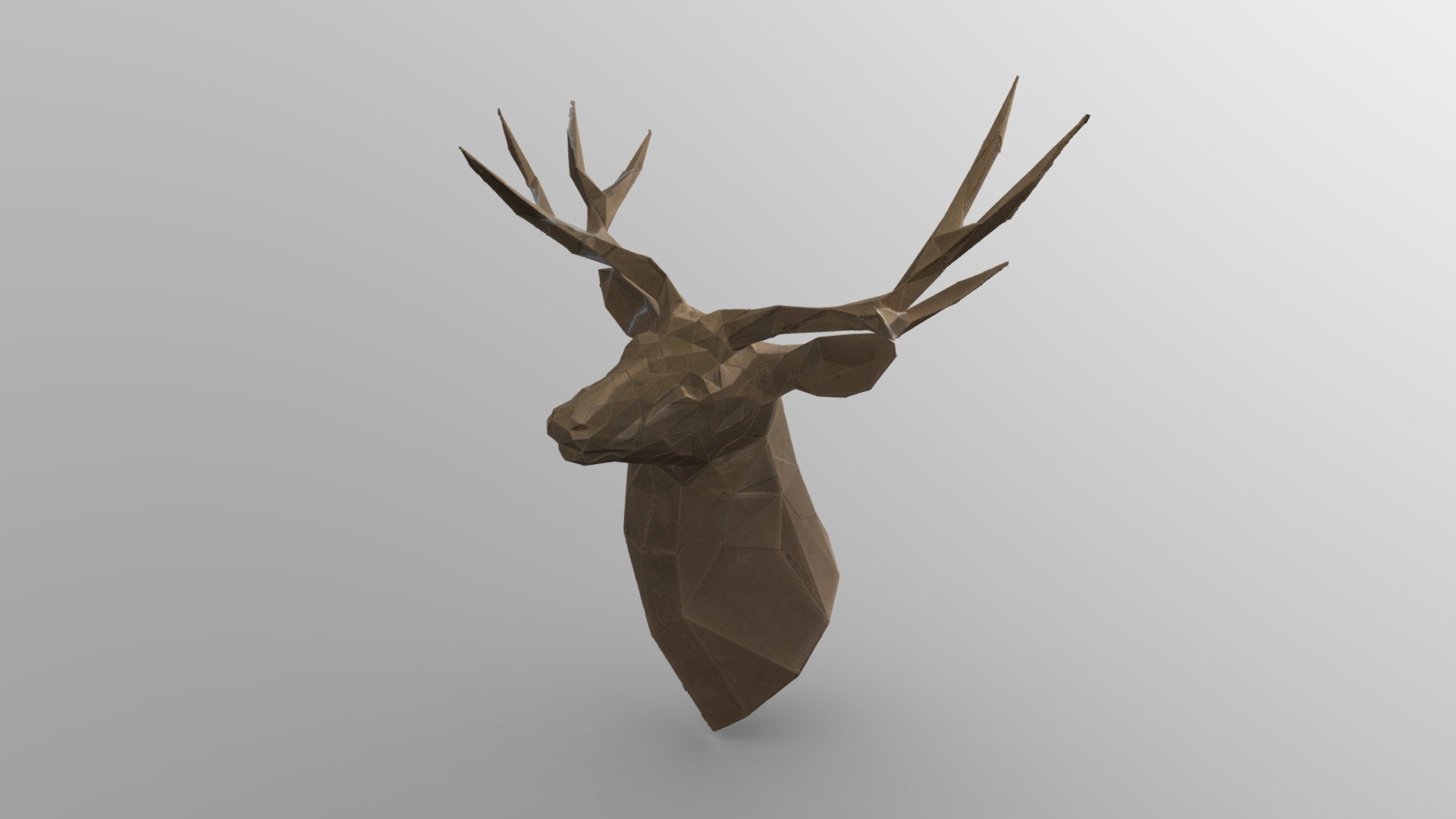 Deer Paper Statue - 3D model by mario.krajcir [c417120] - Sketchfab