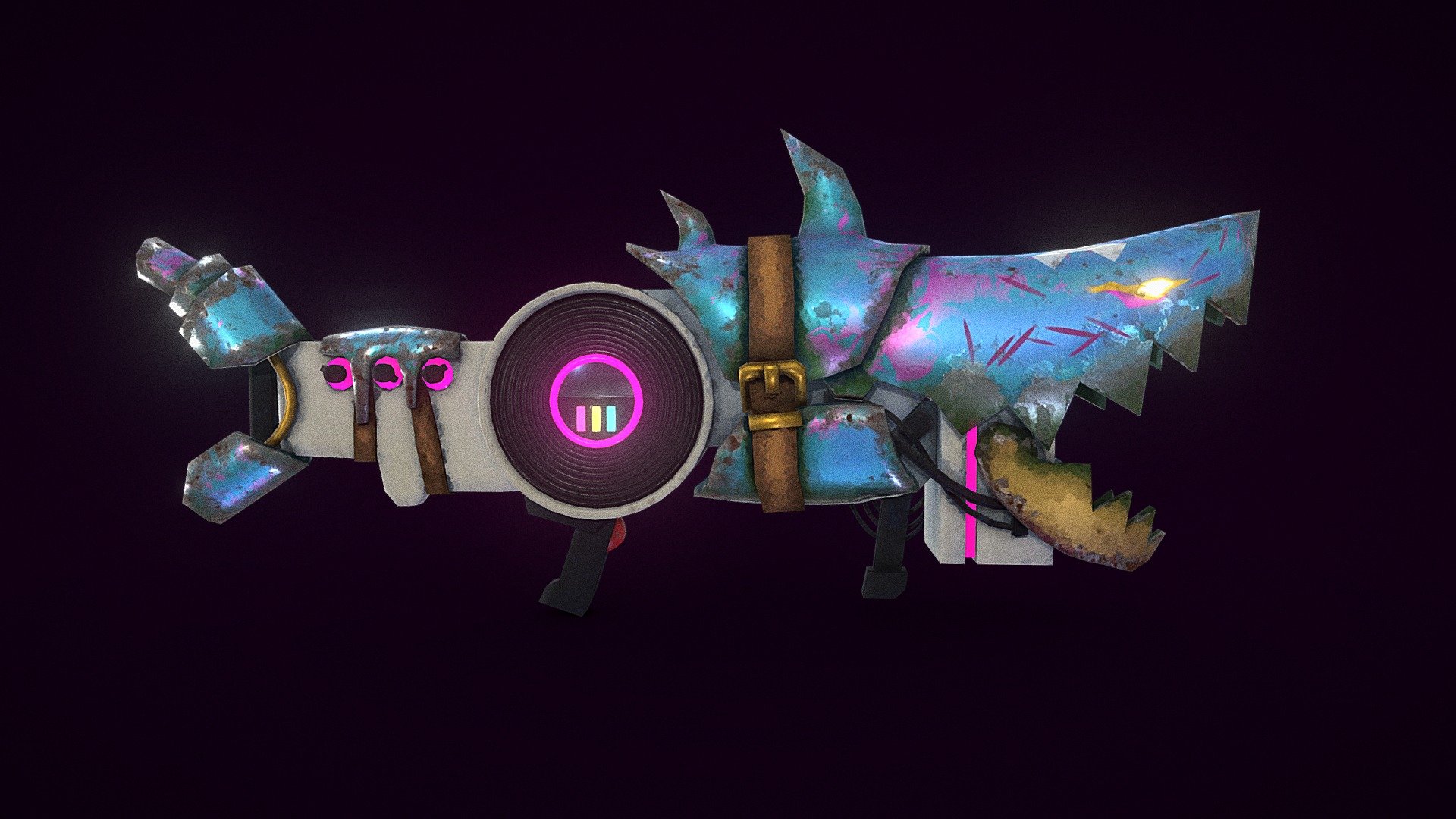 Fishbones Dubstep Gun (2K) - Download Free 3D model by Minh Nguyen ...