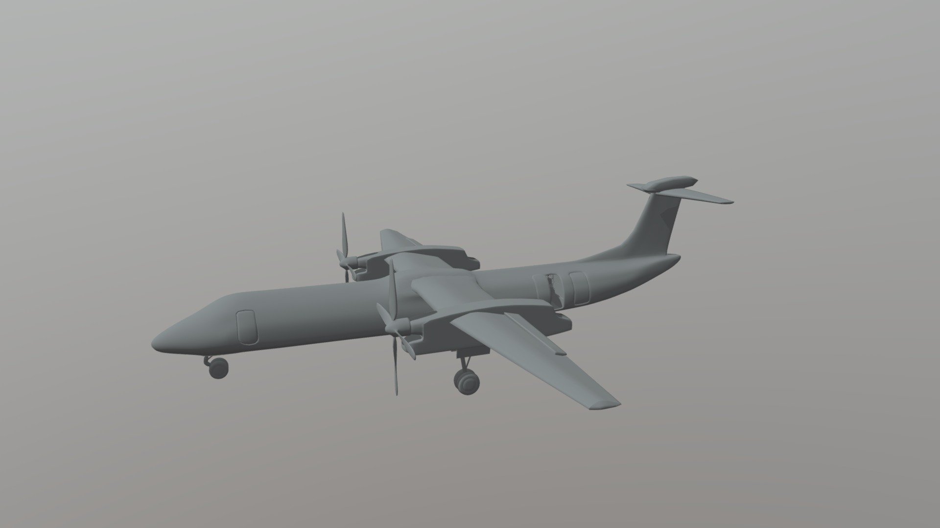 dash 8 plane - 3D model by saswata3d [c41785a] - Sketchfab