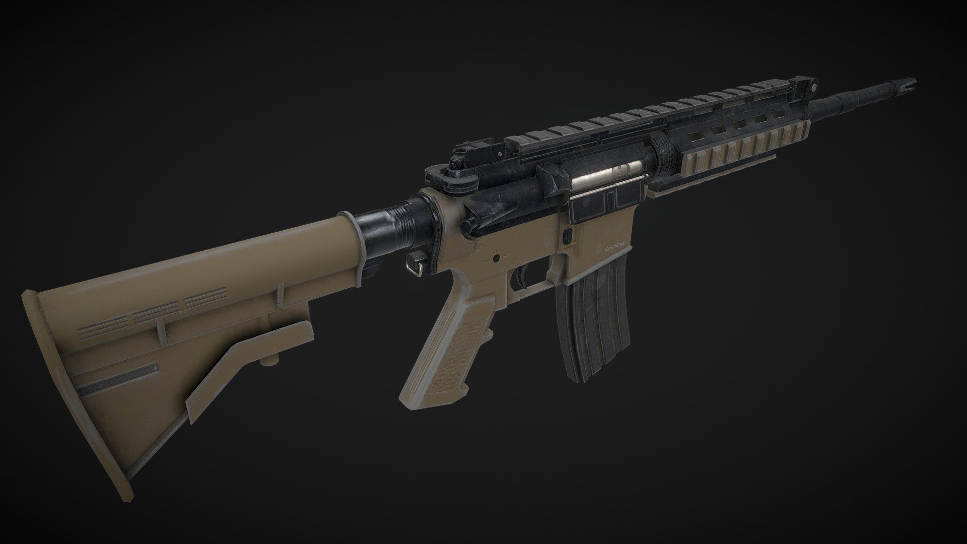 M4A1 Sopmod Remaster - Download Free 3D model by minghauLoh (@minghau ...