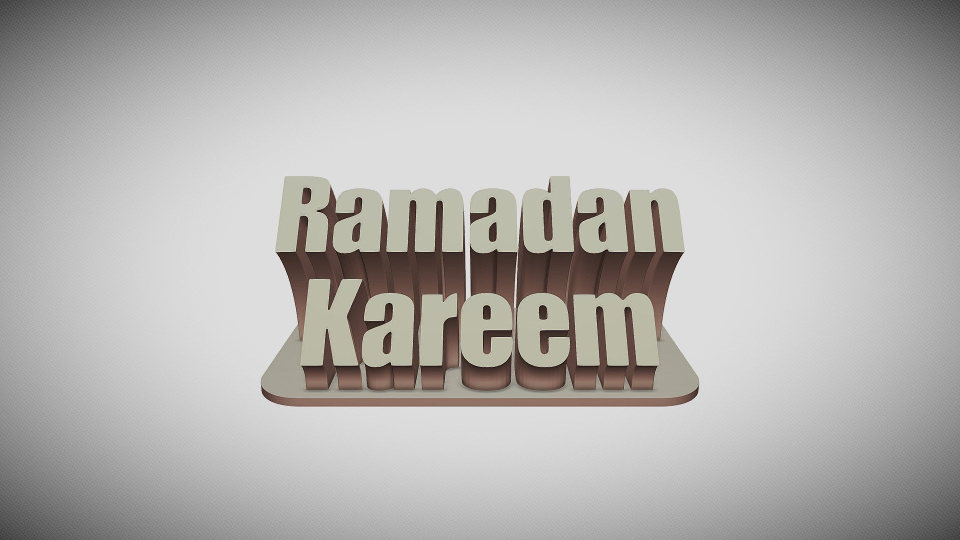 Ramadan - 3D model by M.Rashdan [c419f7c] - Sketchfab