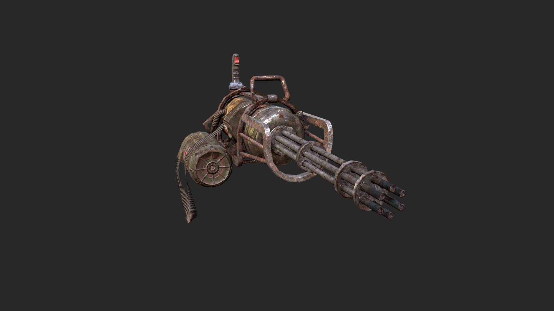Minigun - 3D model by Michał Zomerski (@michaelangelo666) [c41a40c ...
