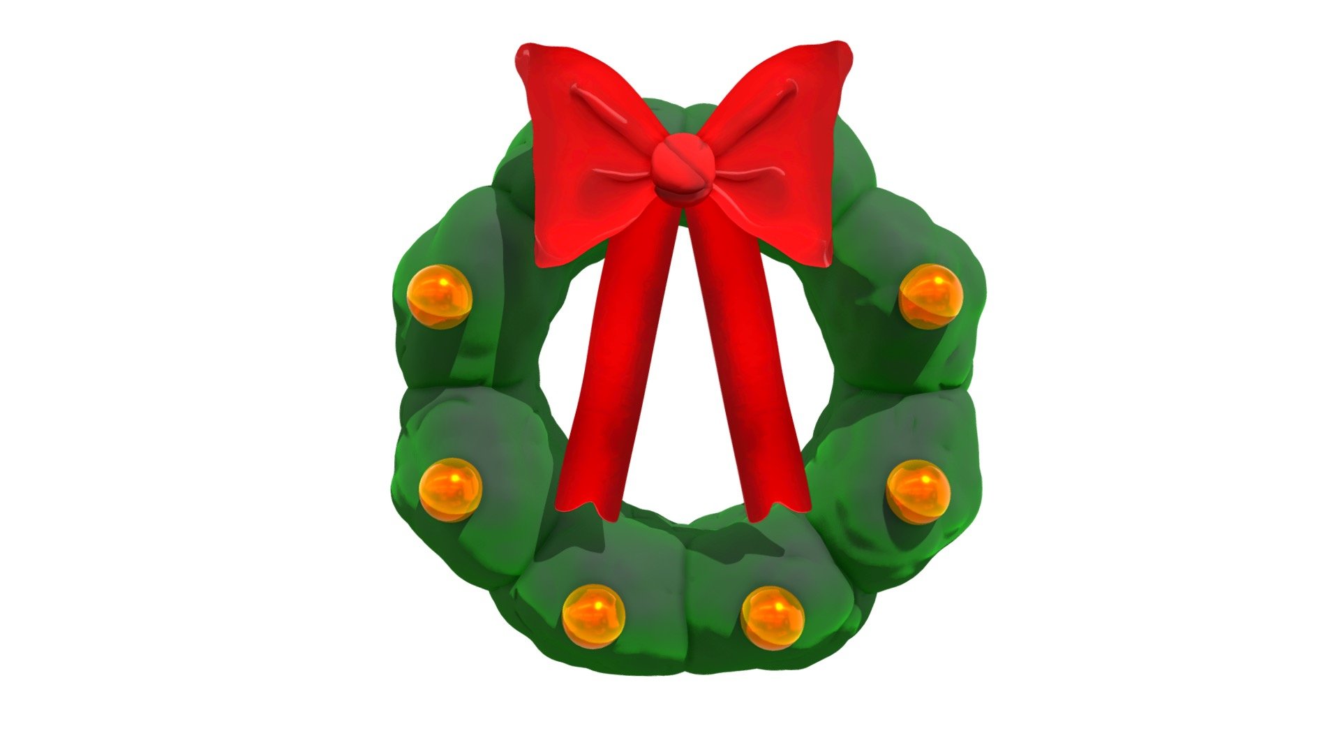 Christmas Wreath - 3D model by HopeTohme [c41c9e5] - Sketchfab