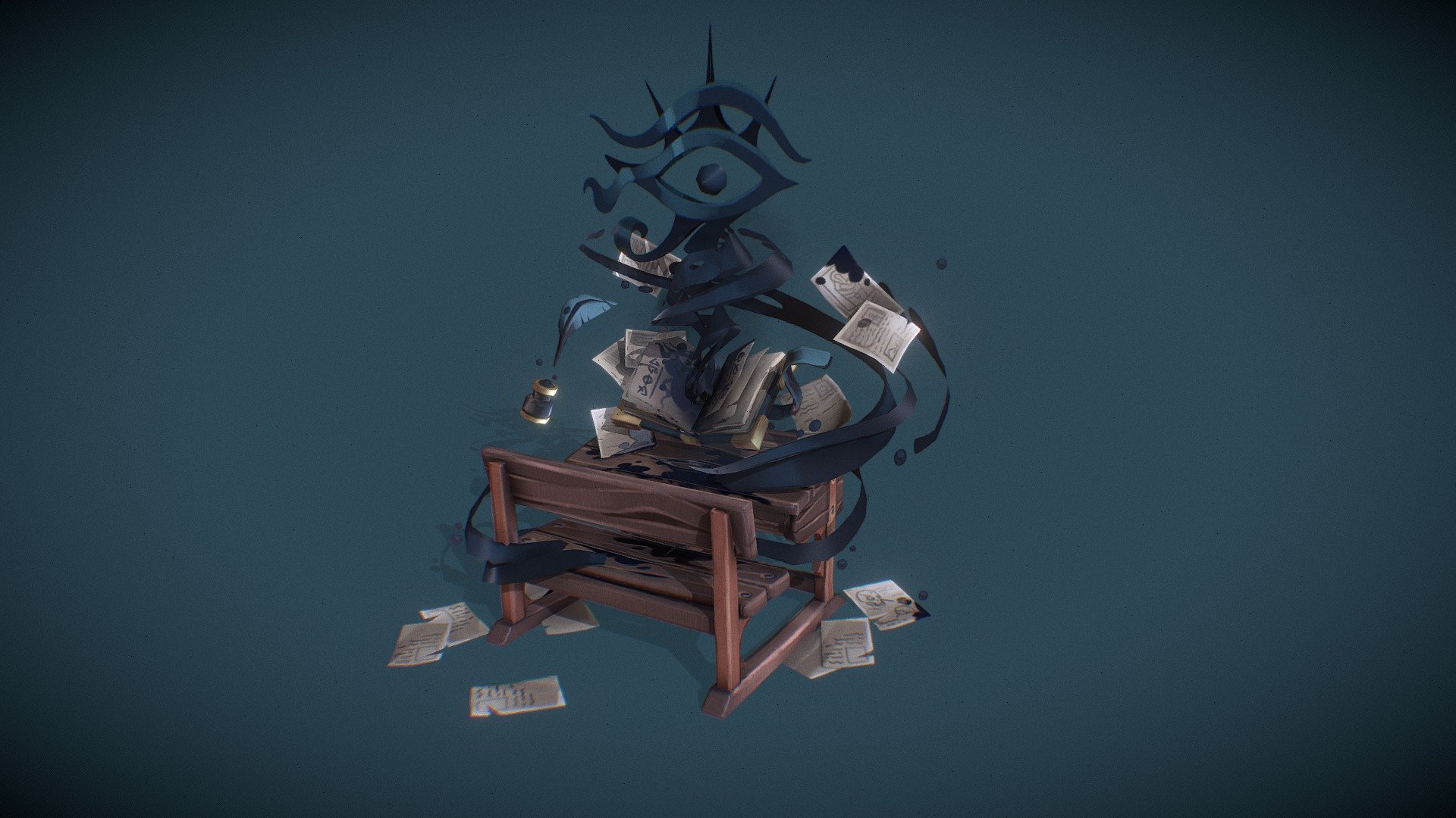 The book of Seth (Low poly) - 3D model by Malef - Clément Campargue ...