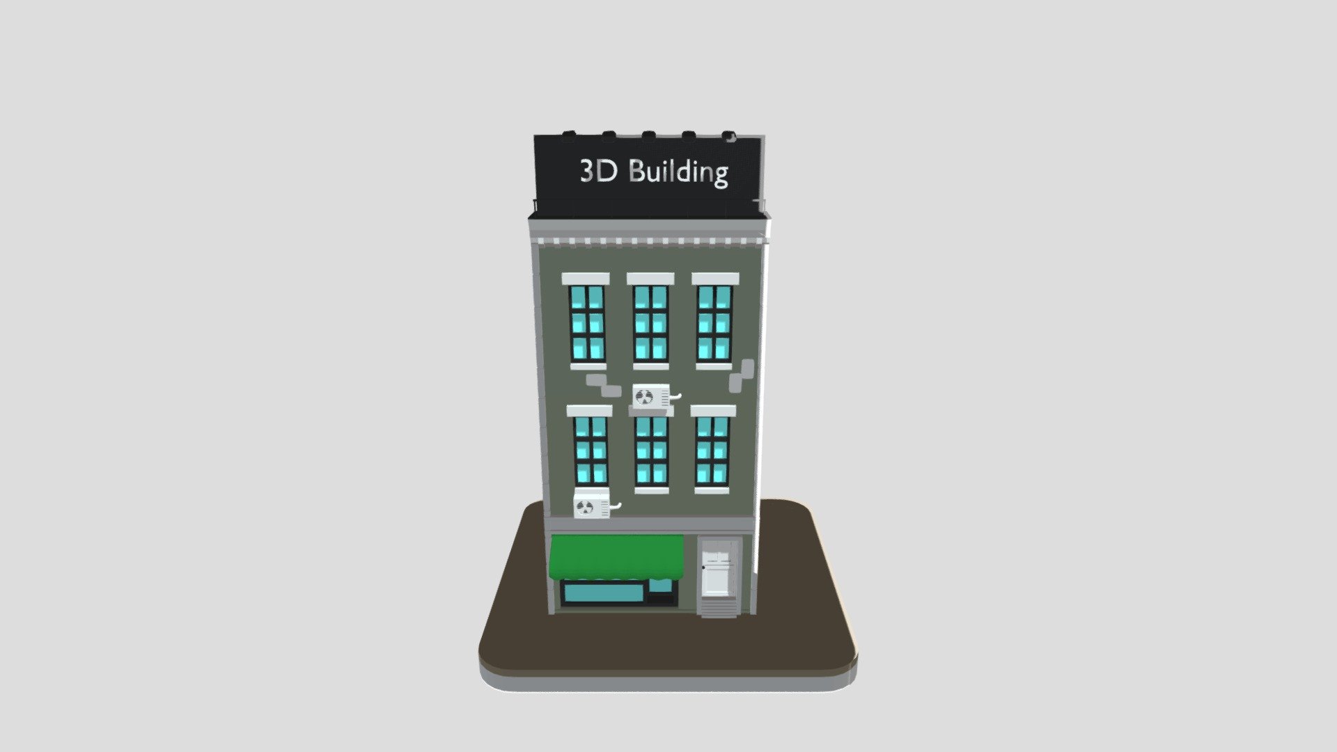 Cartoon Building - 3D model by Sobhi3Dsh [c41e1d4] - Sketchfab