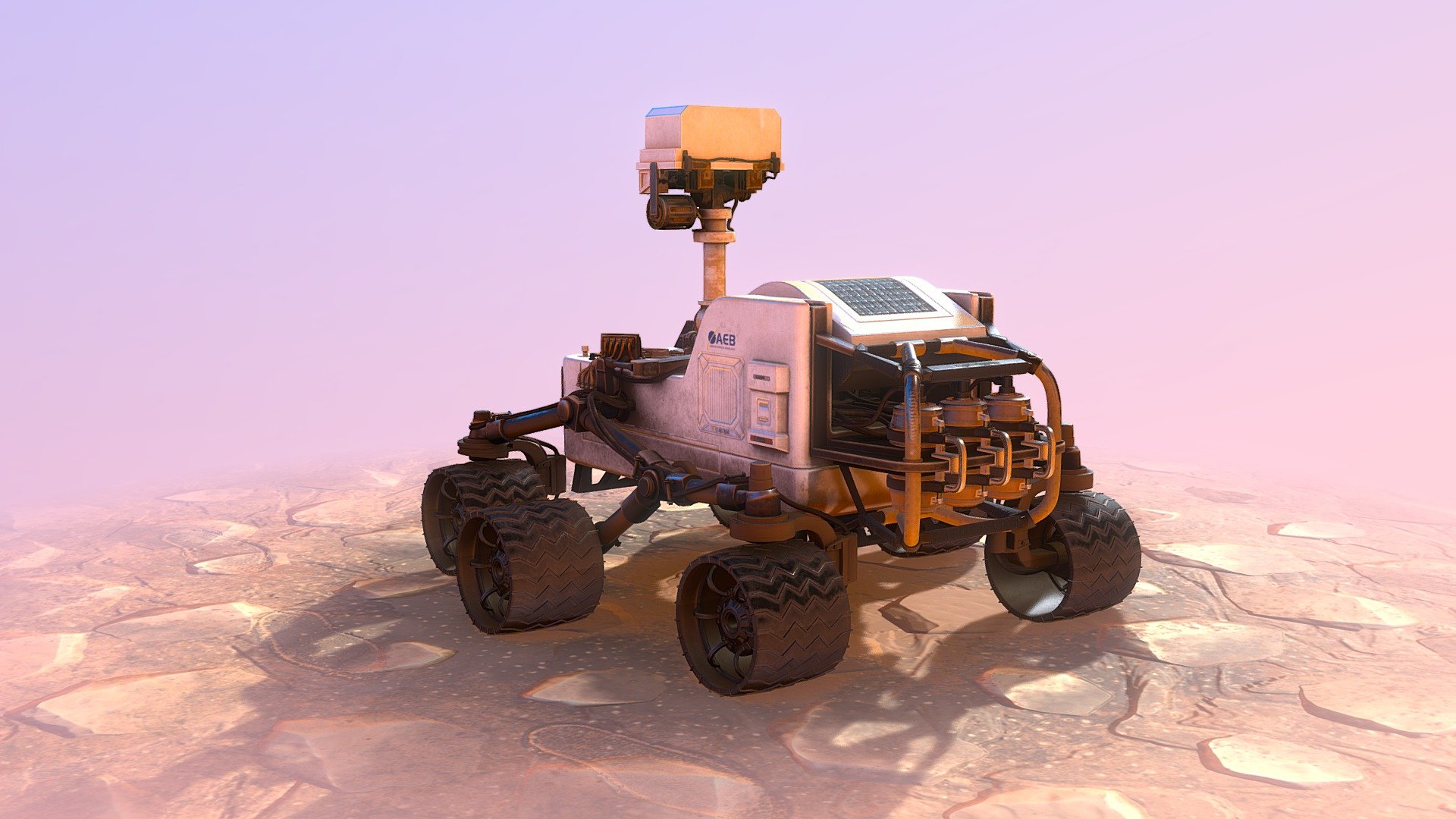Stylized Mars Rover: Tupiniquim - 3D model by Léo Davi (@leodavi3d ...