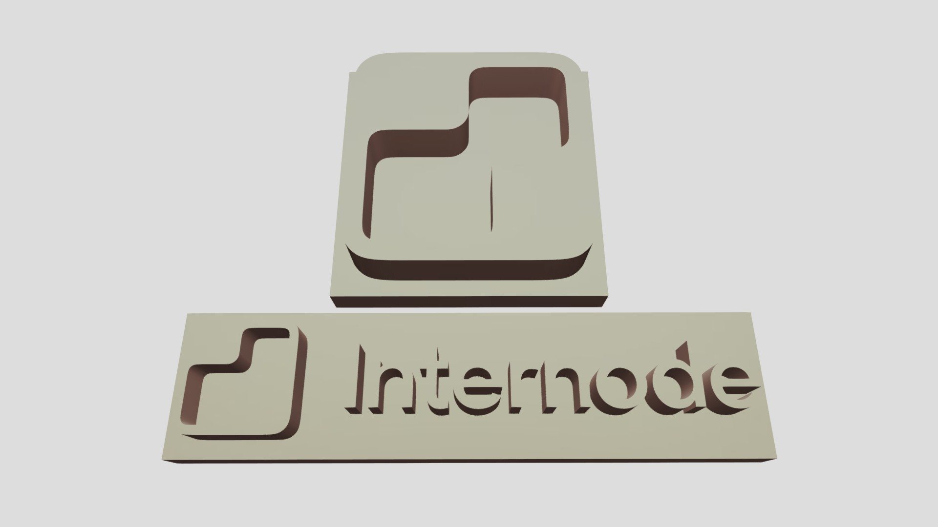 Internode Logo Stamp - 3D model by Blueprint 3D Budapest (@blueprint ...
