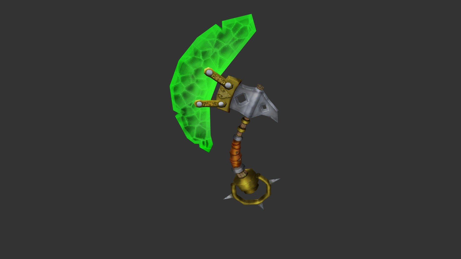 Emerald Axe - 3D model by Lunarie [c427379] - Sketchfab