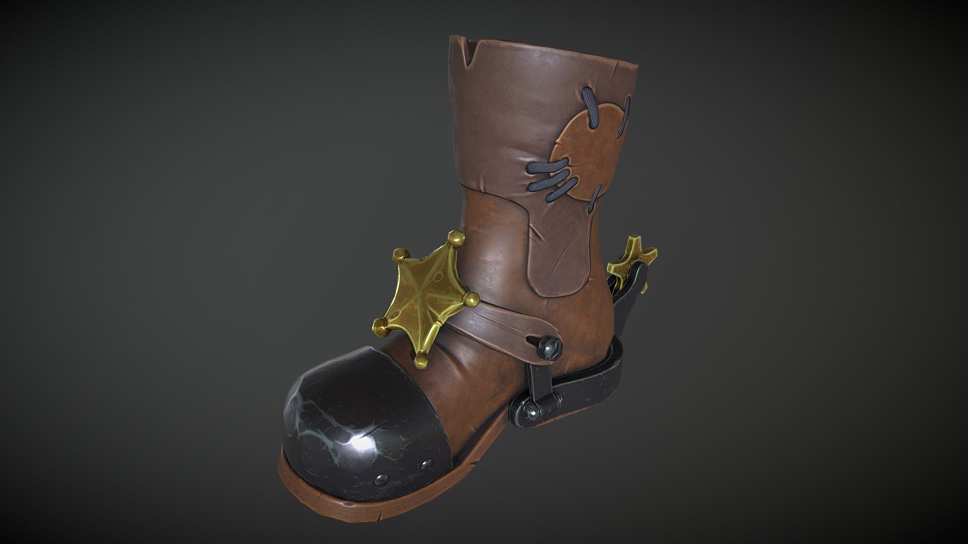Sheriff's boots - 3D model by algoryushin [c428244] - Sketchfab