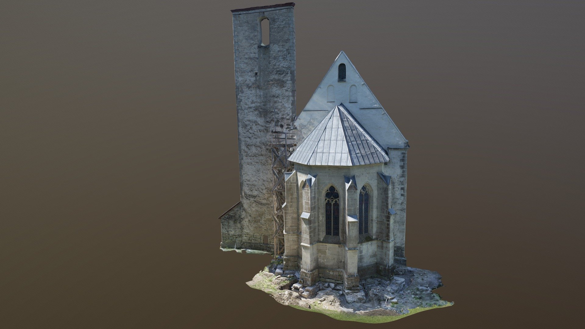 Valjala kiriku apsiid | Valjala Church - 3D model by Archaeovision ...