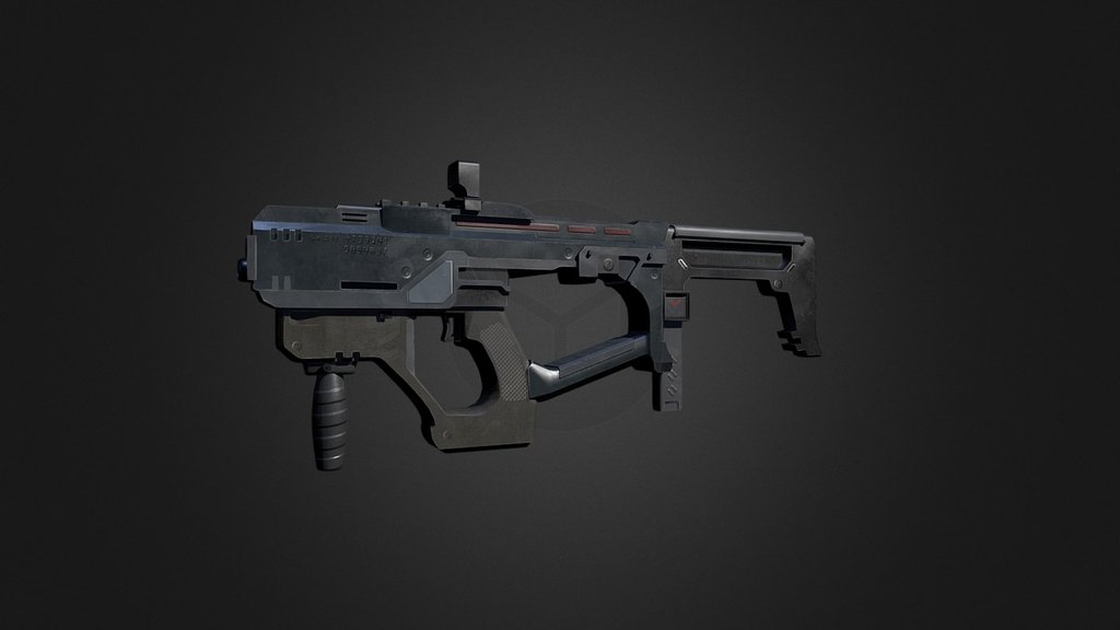 Sci-fi Uzi Mathers Co. - 3D model by Mihai Muscan (@daydead) [c428b5f ...