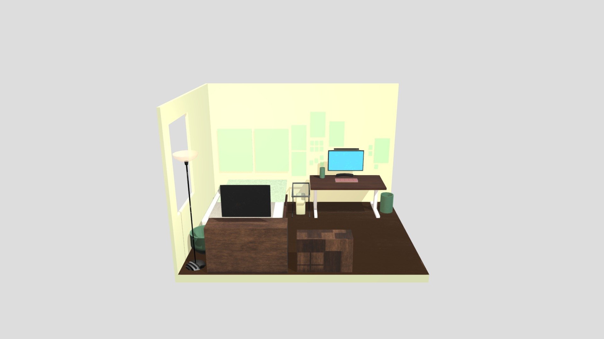 practice 2 YES MATERIAL - 3D model by xing.yolanda [c42908a] - Sketchfab