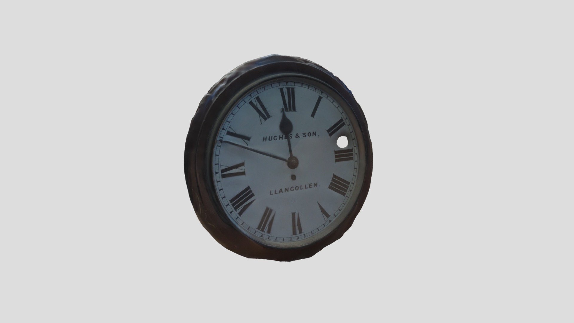 Wooden case clock by Hughes and Son, Llangollen. - 3D model by Llangollen_Museum [c429b81 ...