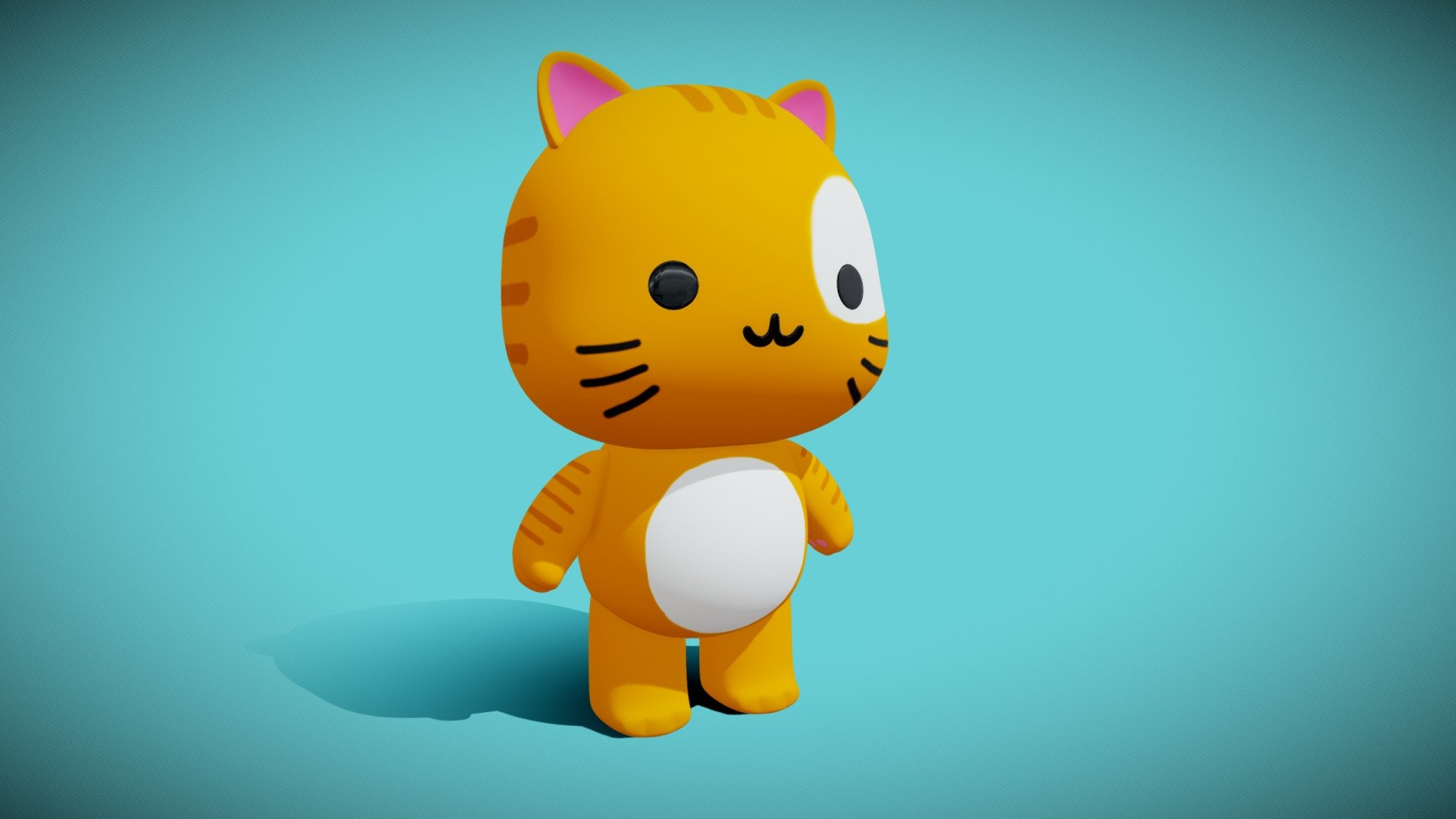Cat Called Oren - 3D model by Yanuar Yudha (@yanuaryudha) [c42e574 ...