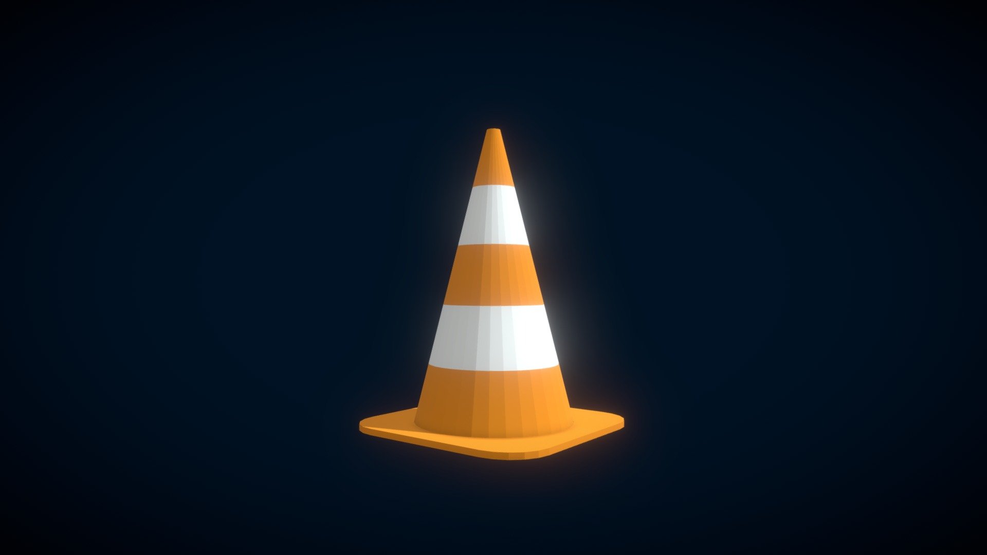 LowPoly Road Cone - Low Poly Free ! - Download Free 3D model by ...