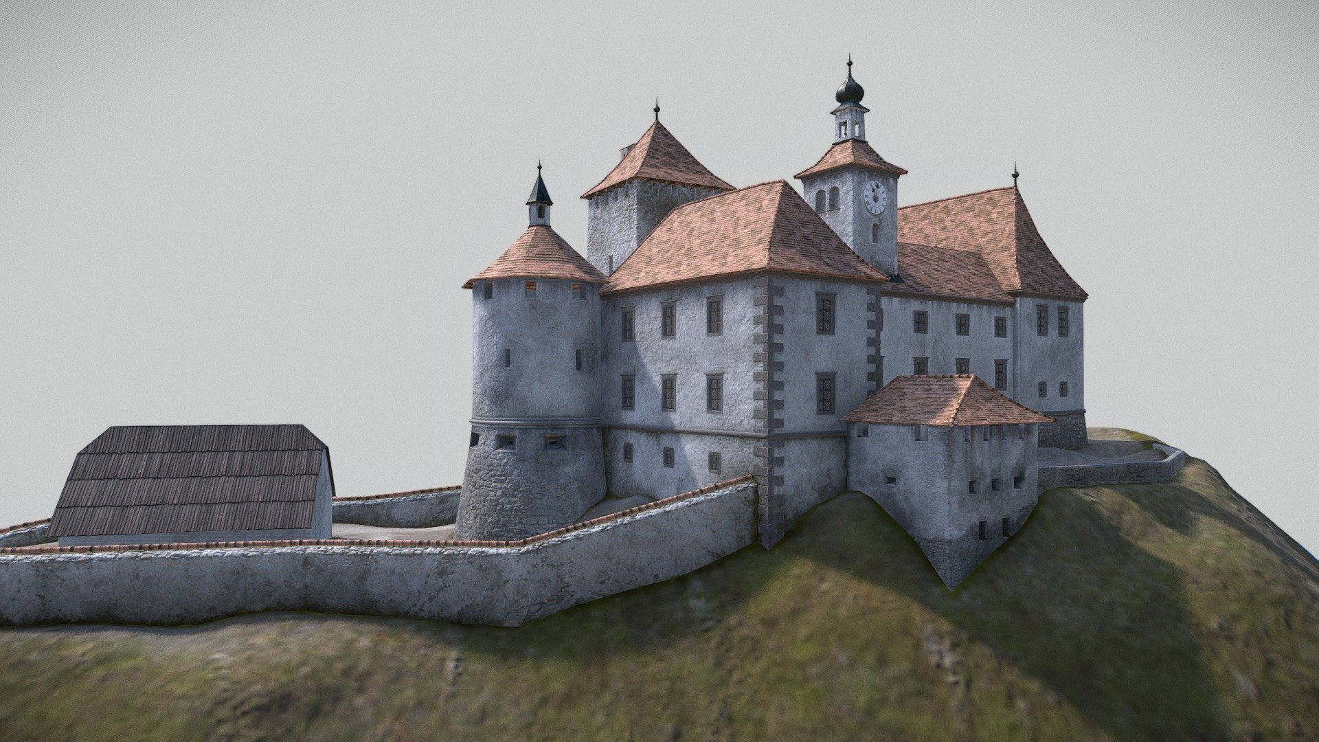 Vuzenica - Stari grad (poskus rekonstrukcije) - 3D model by Heritage+ ...
