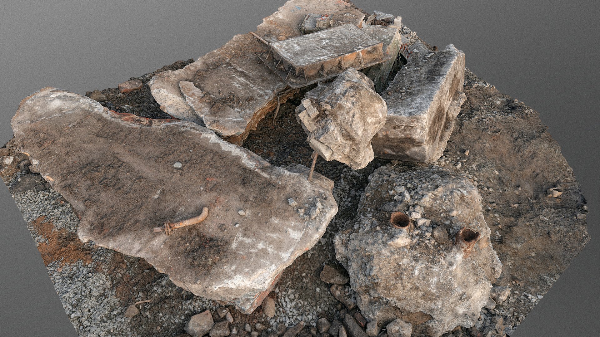 Concrete scrap - Buy Royalty Free 3D model by matousekfoto [c42f491 ...