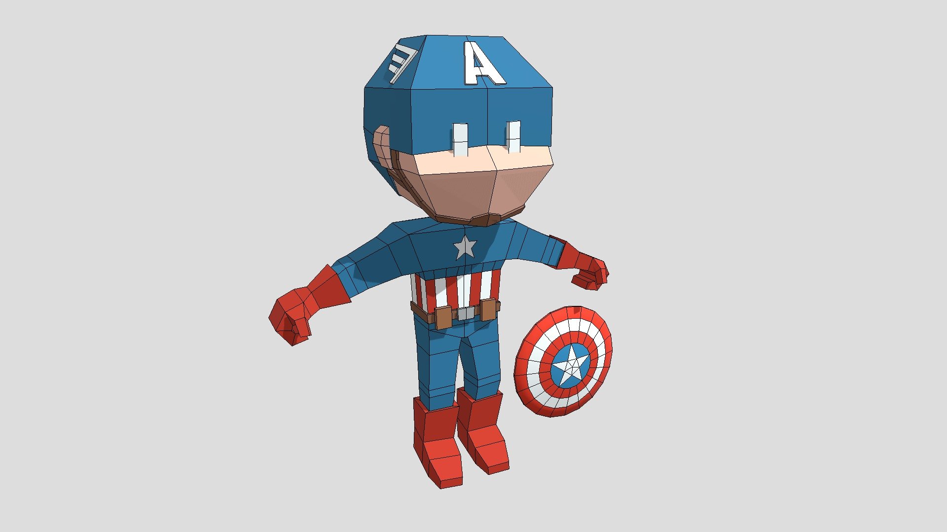 Captain America (Marvel) - Download Free 3D model by D7Xtreme [c431679 ...