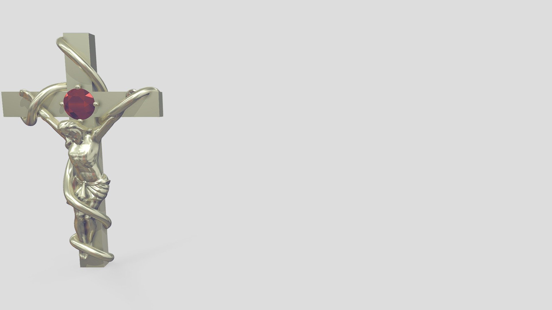 Cross With Jesus - 3D model by apriljewelrydesign [c4326b4] - Sketchfab