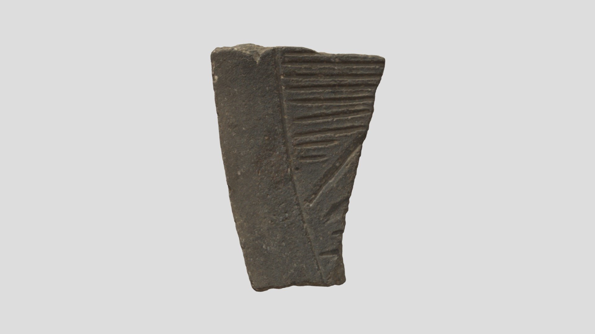 Incised Plate With Shell Temper (1) 500-800 Yo - Download Free 3D model ...