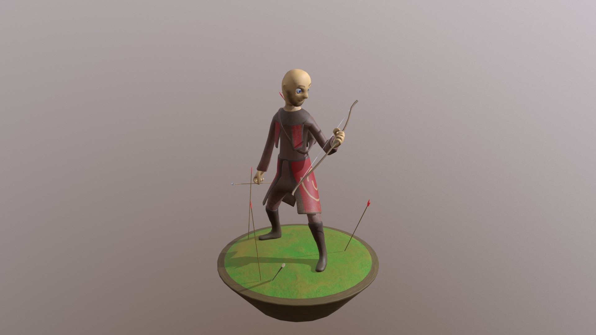 Posed Archer - 3D model by KreativeKev (@SimsKevin) [c4335f8] - Sketchfab