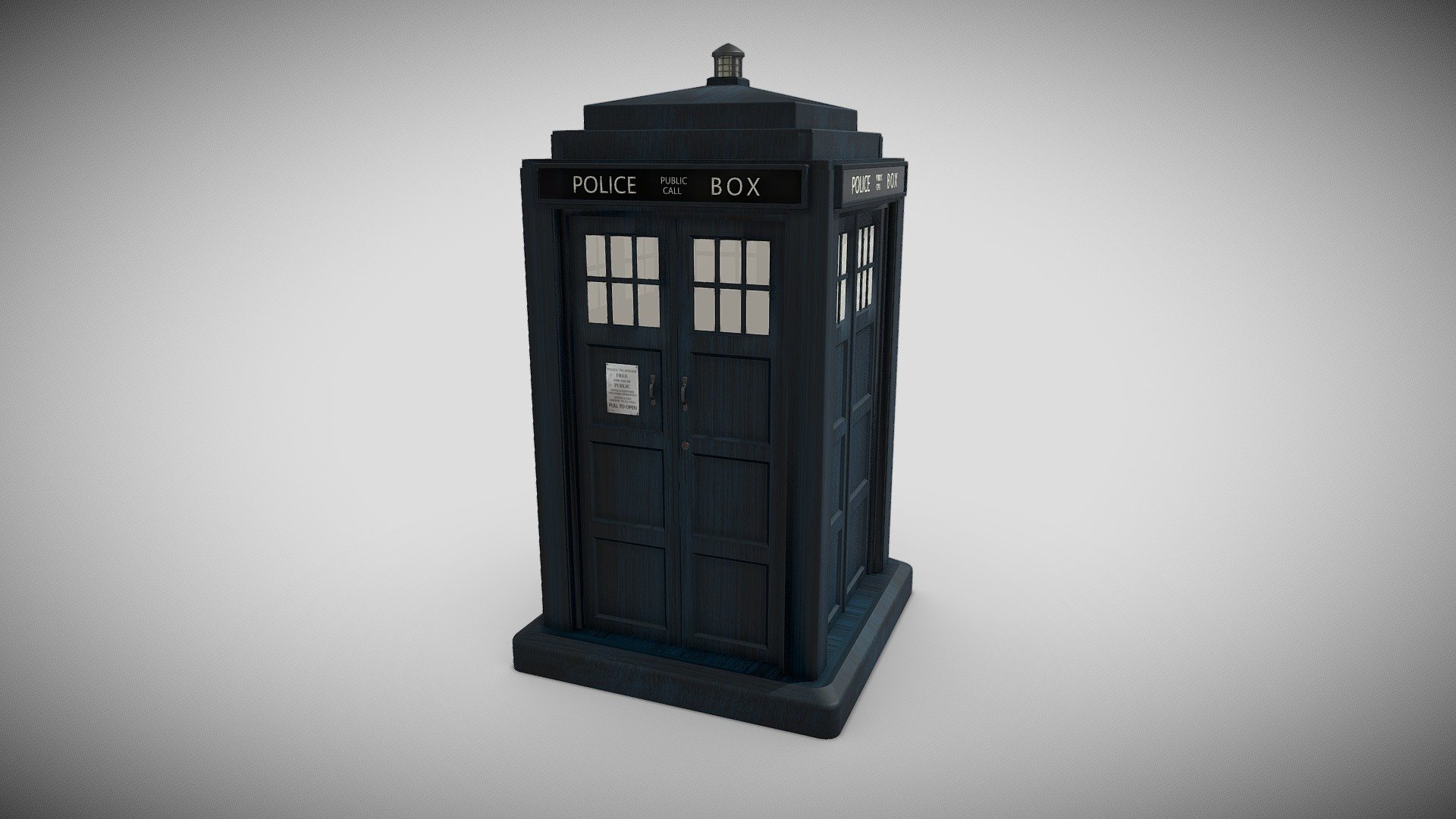 TARDIS_1.0 - Download Free 3D model by nando59 [c435385] - Sketchfab