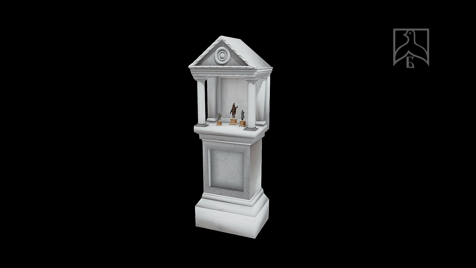 Reconstruction of a roman household shrine - Download Free 3D model by ...