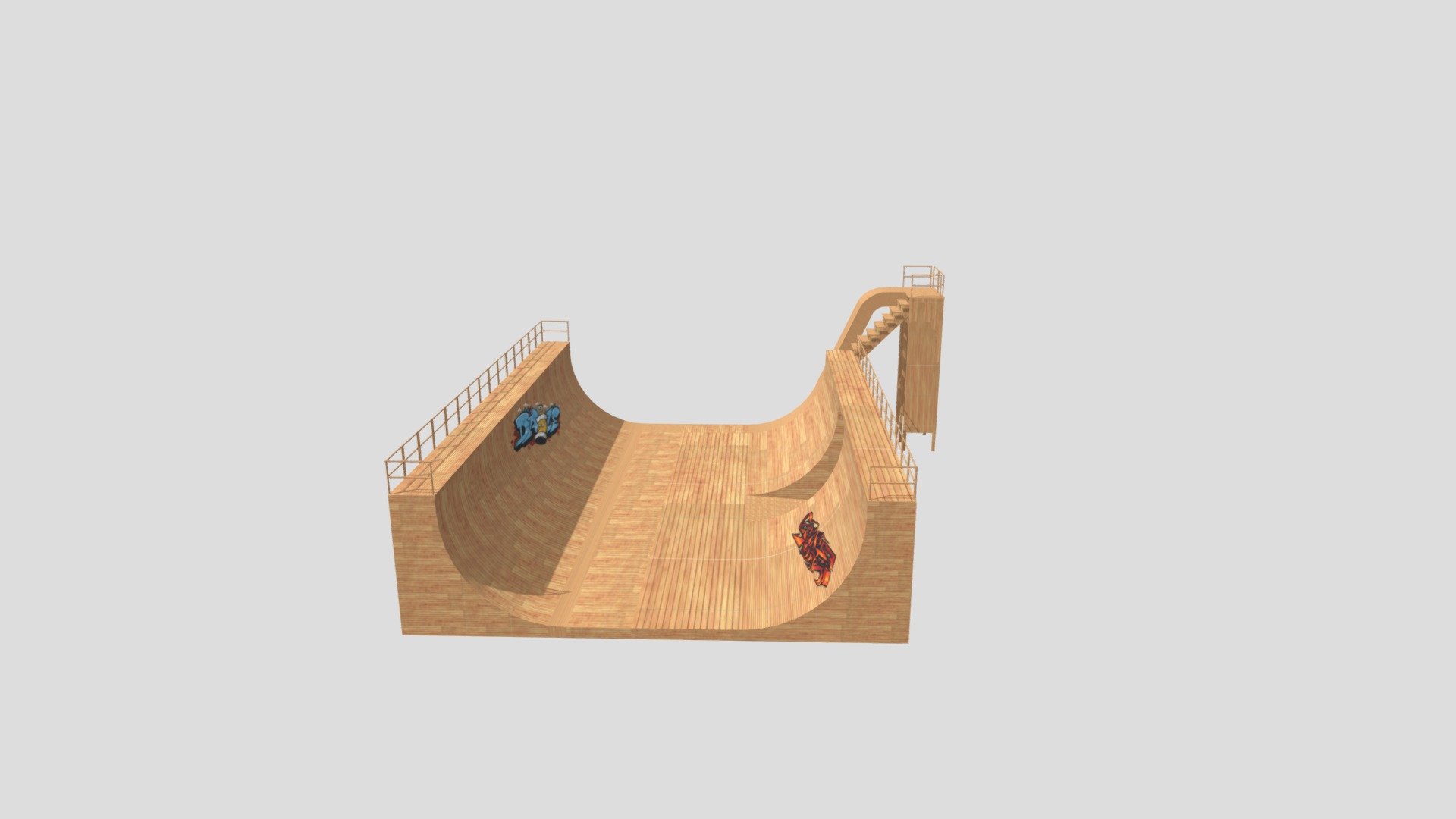 Halfpipe Textured - 3D model by Alfredo Rivera (@alfredorivera ...