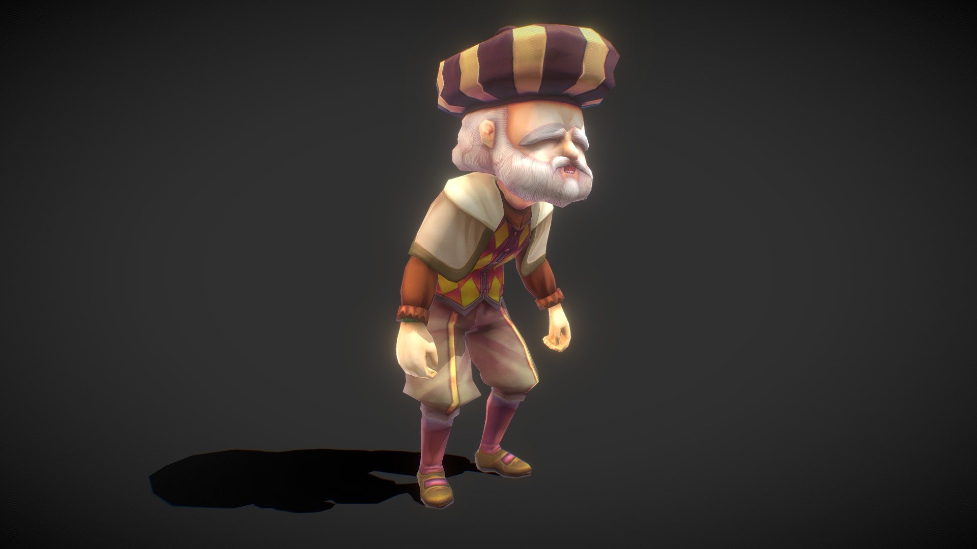 Fantasy Rpg Grandpa Buy Royalty Free 3d Model By P3d Academy P3dacademy C439e30