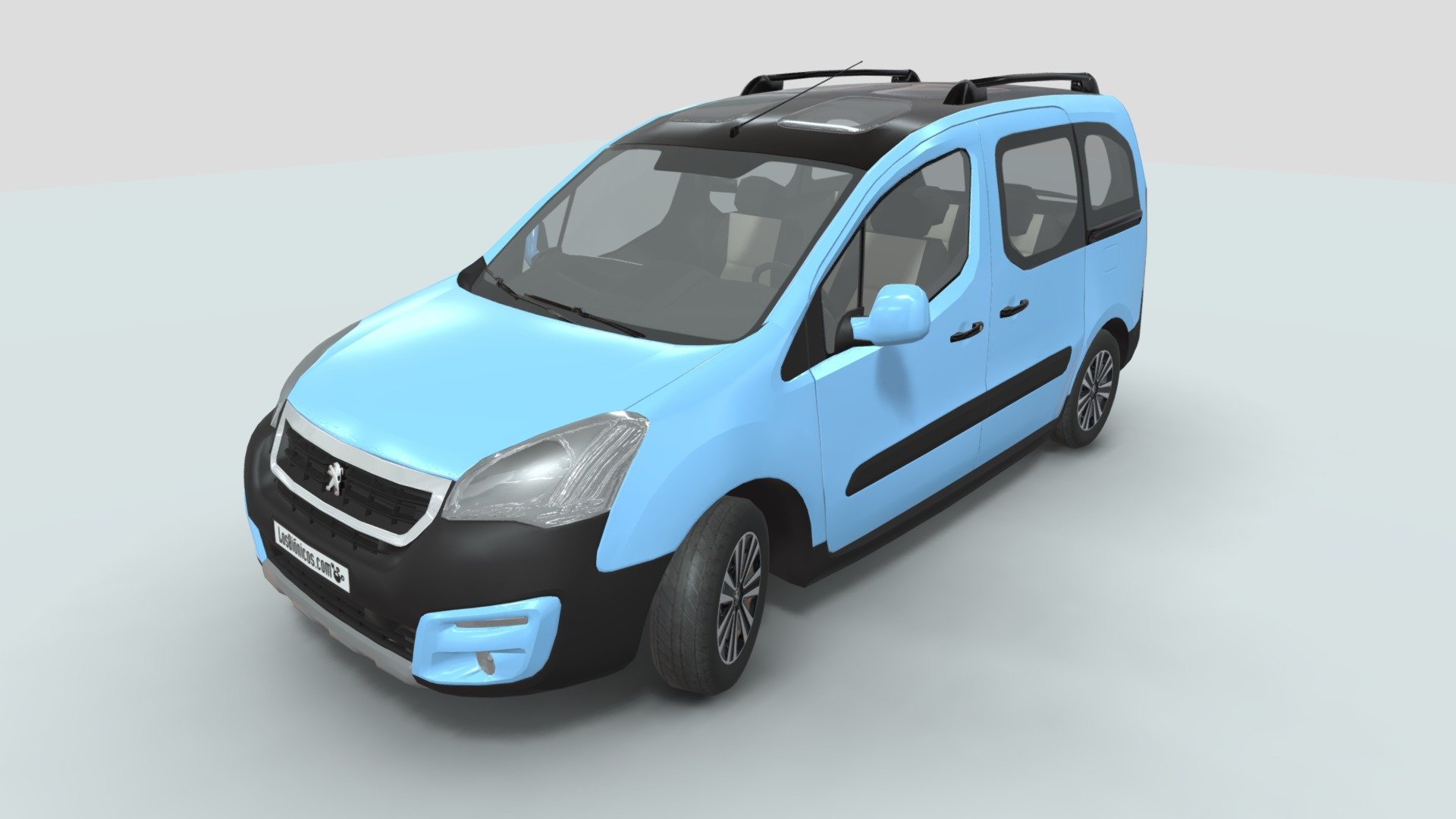 Peugeot Partner Tepee low-poly - Buy Royalty Free 3D model by Los ...