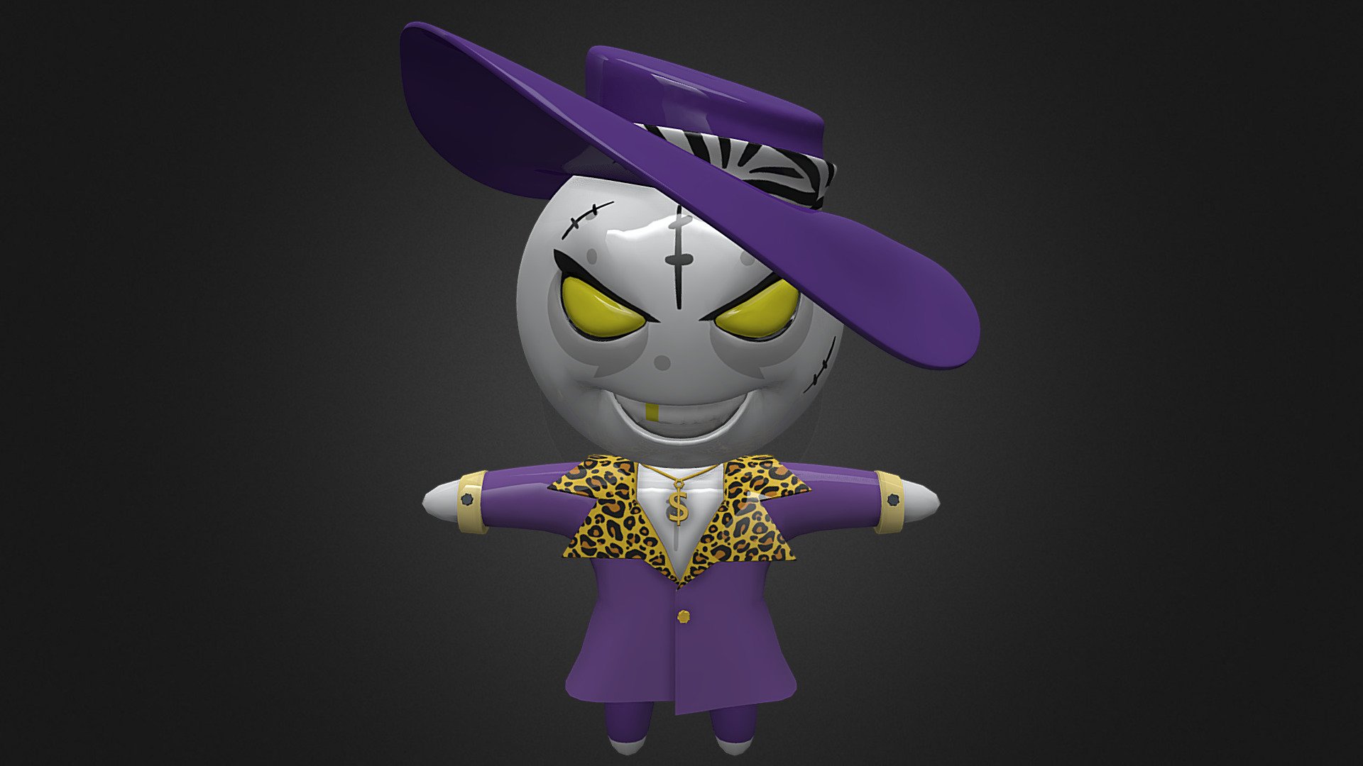 Daddy Pimp Voodoo doll - Buy Royalty Free 3D model by The Radican Group ...