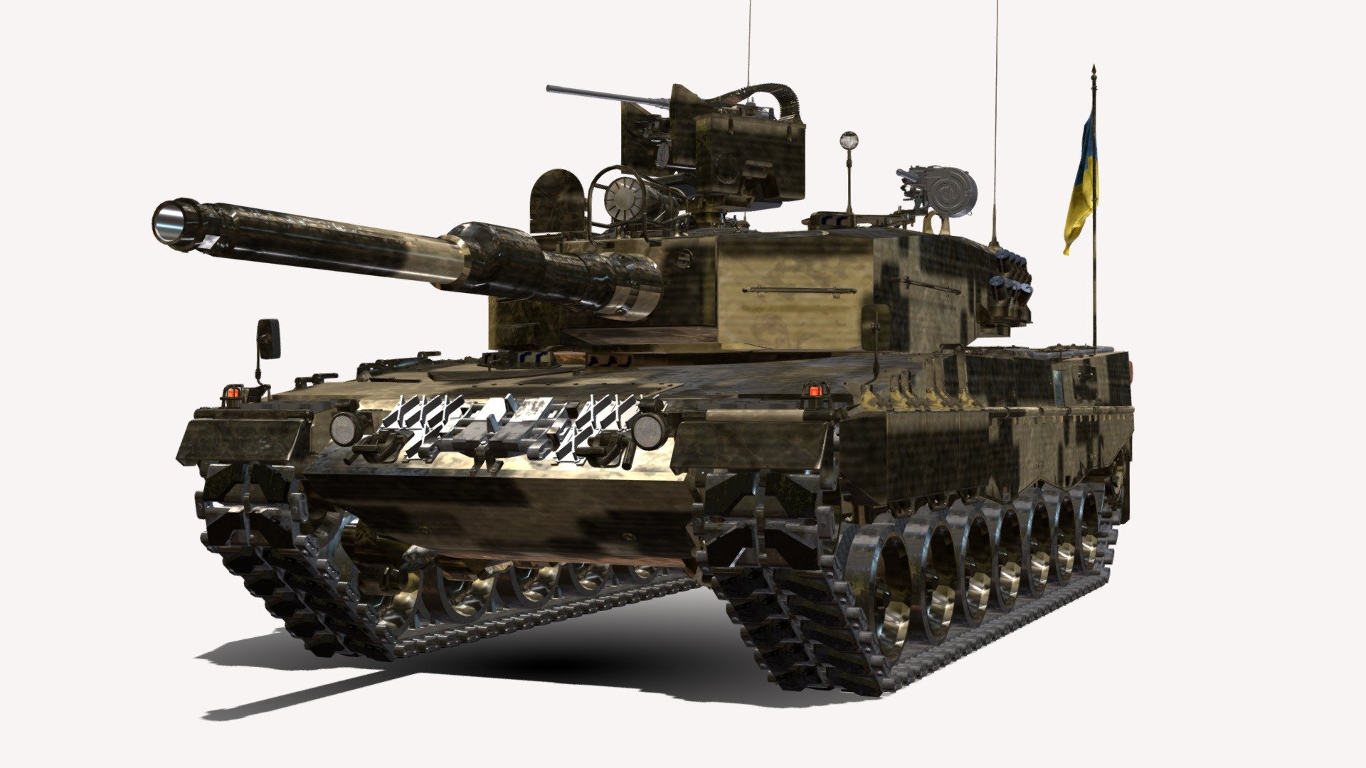 LEOPARD 2 A4 UKRAINE - 3D model by LM3D (@lm9241221) [c44100e] - Sketchfab