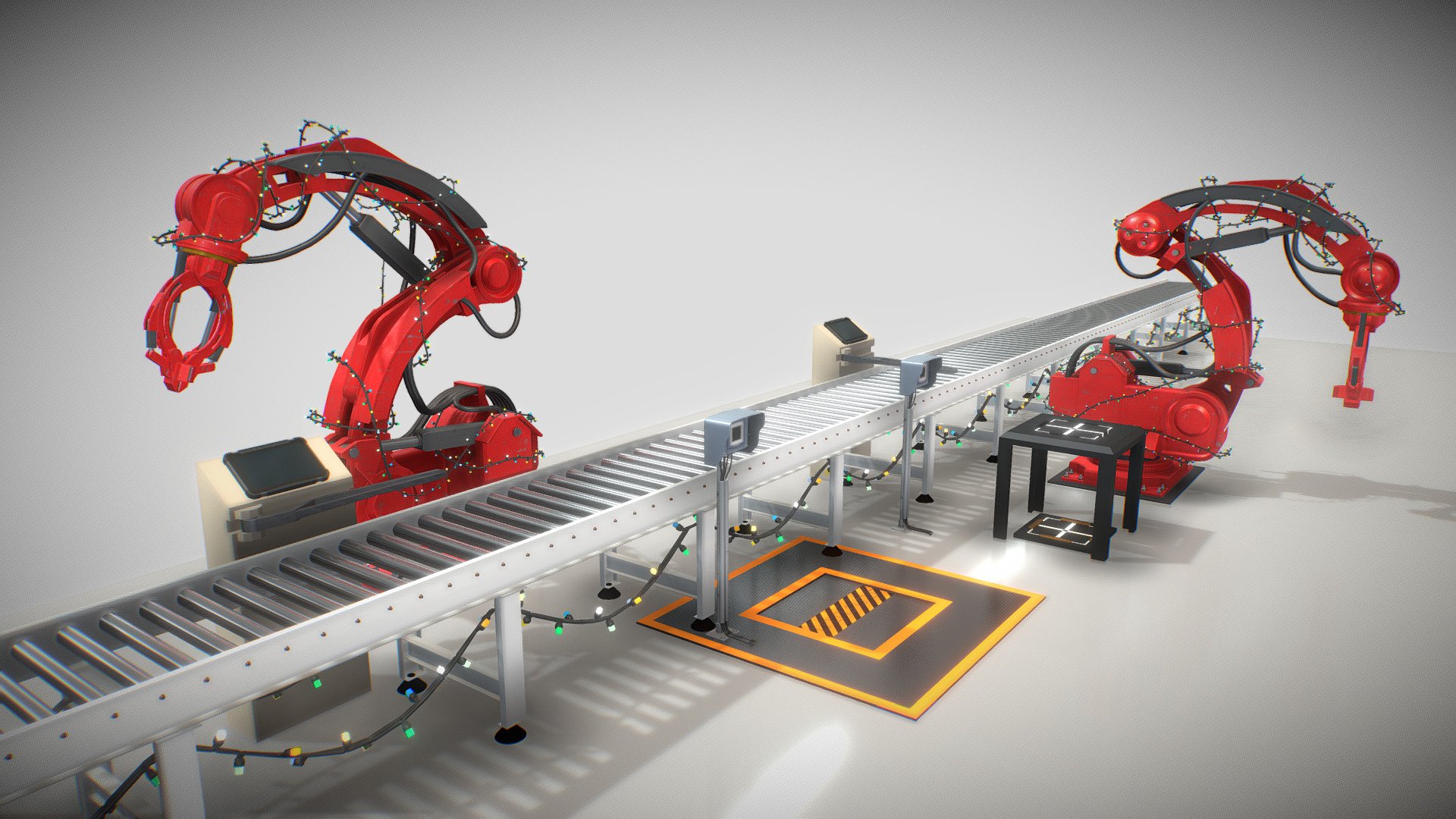 Industrial Robot Arms (Packaging Animation) - 3D model by VIS-All-3D ...