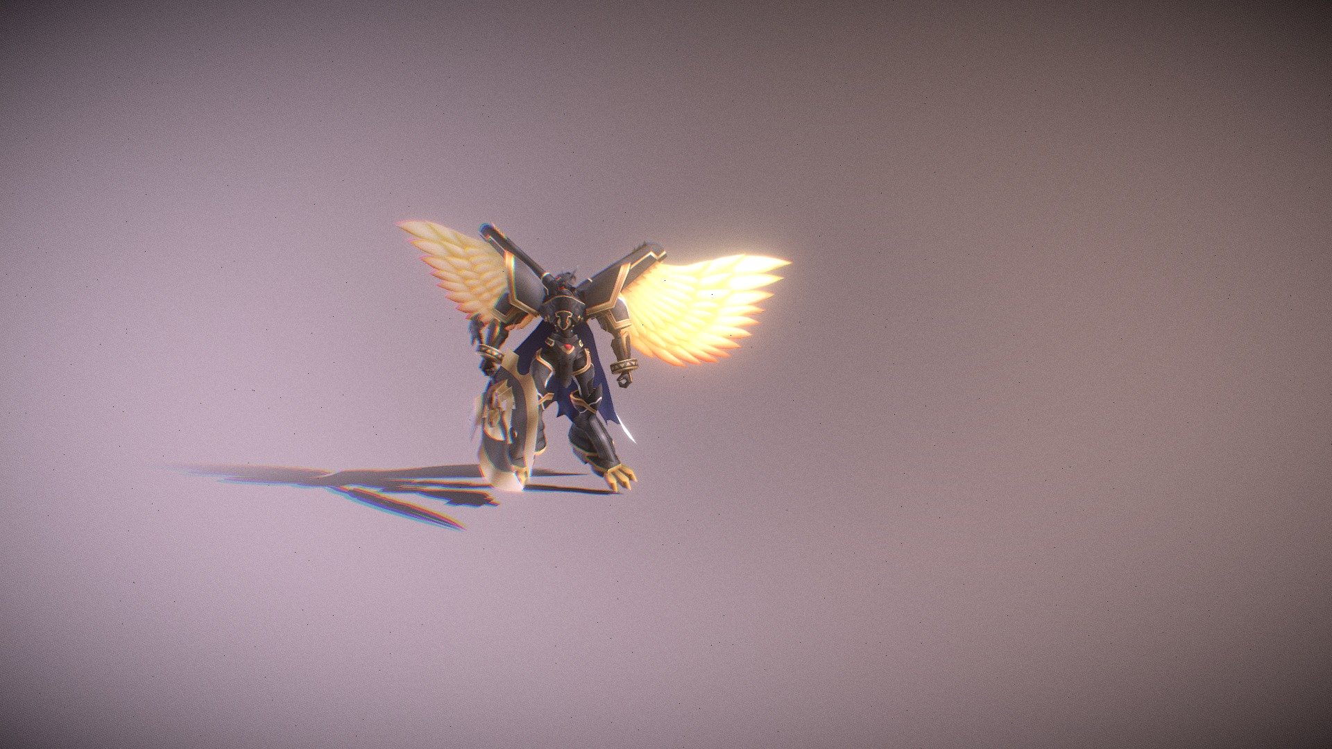 Alphamon Ouryuken awaken - 3D model by WolfYuGo (@yugo321321) [c442aa4 ...
