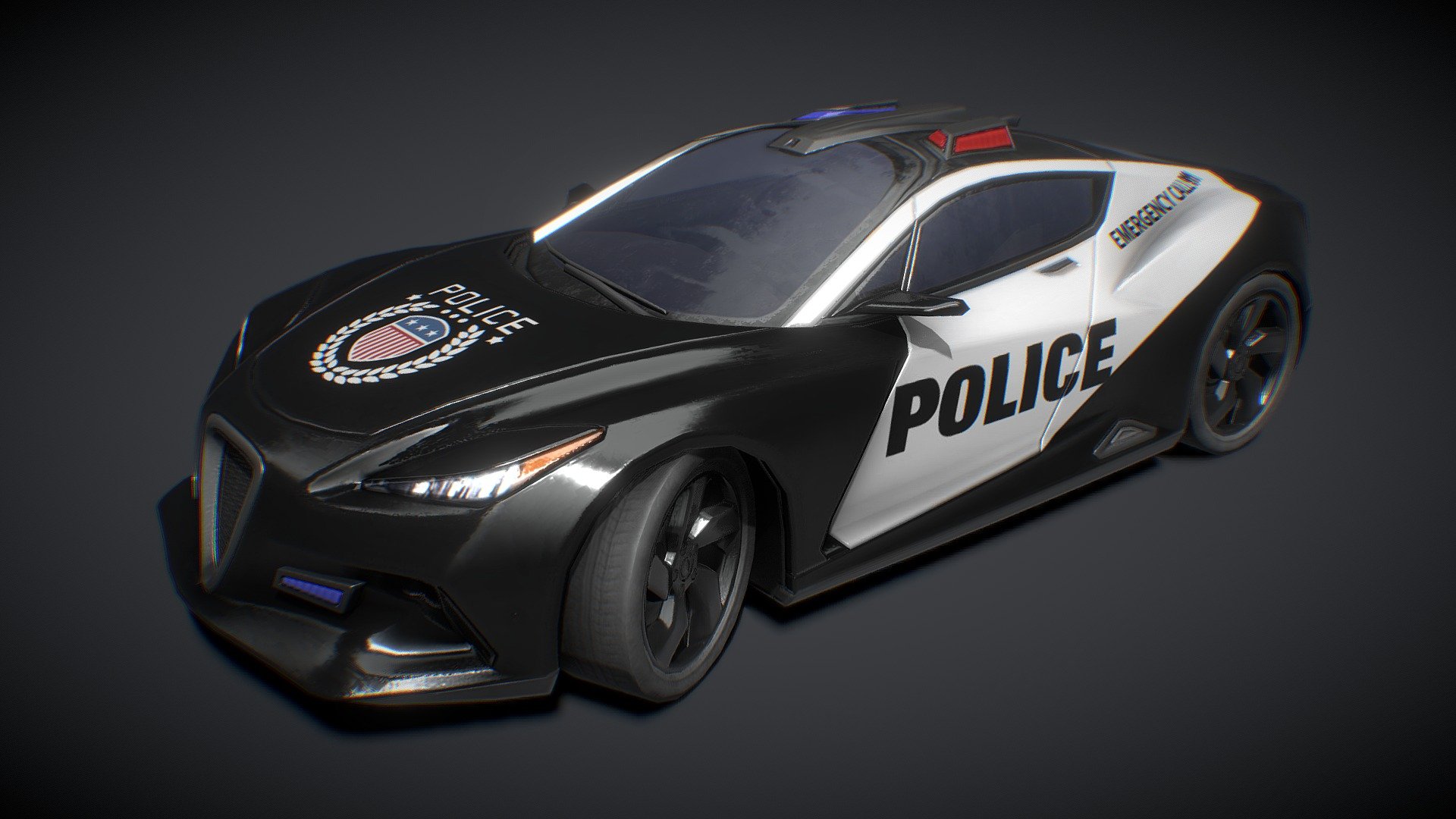 ZET ONE CONCEPT POLICE V.1 - Download Free 3D model by TSB3DMODELS ...
