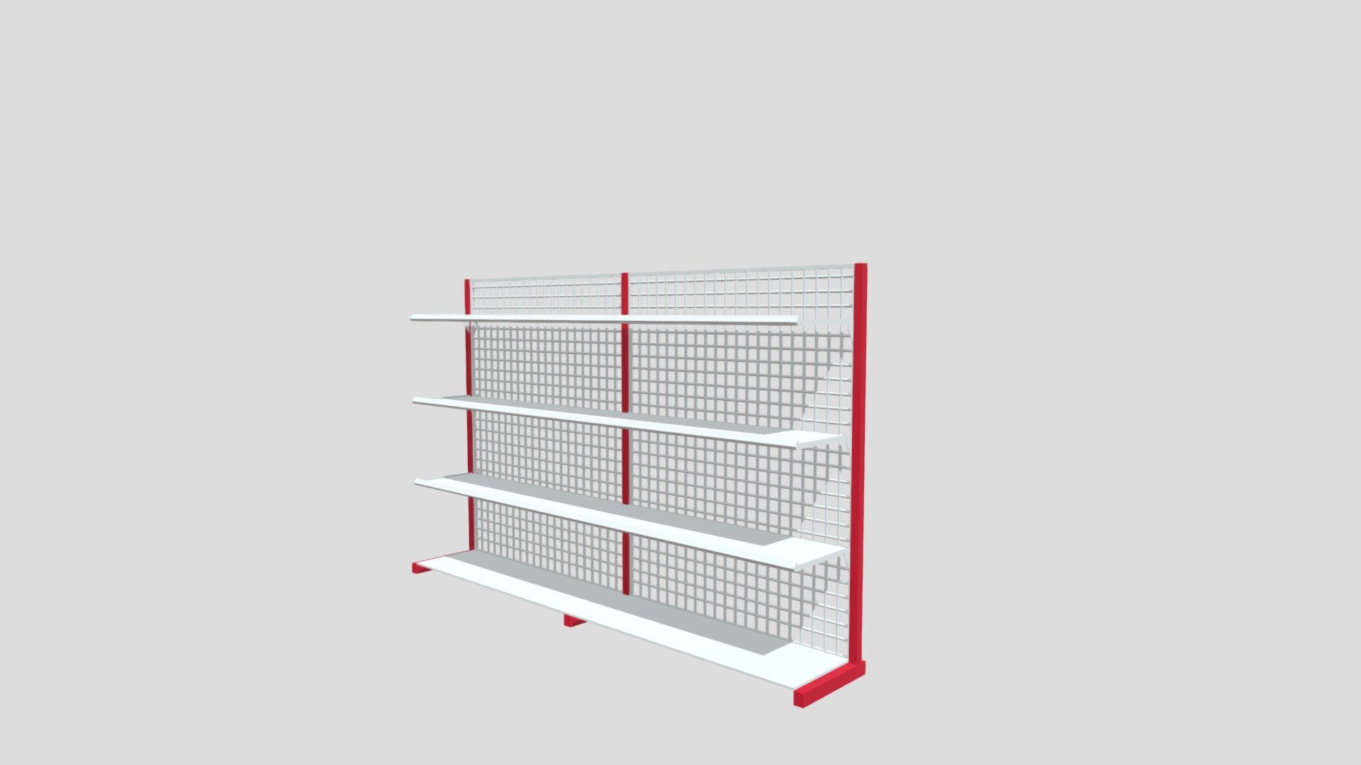 Supermarket Shelves One Side - Download Free 3D model by Hamdn (@Hmdn7 ...