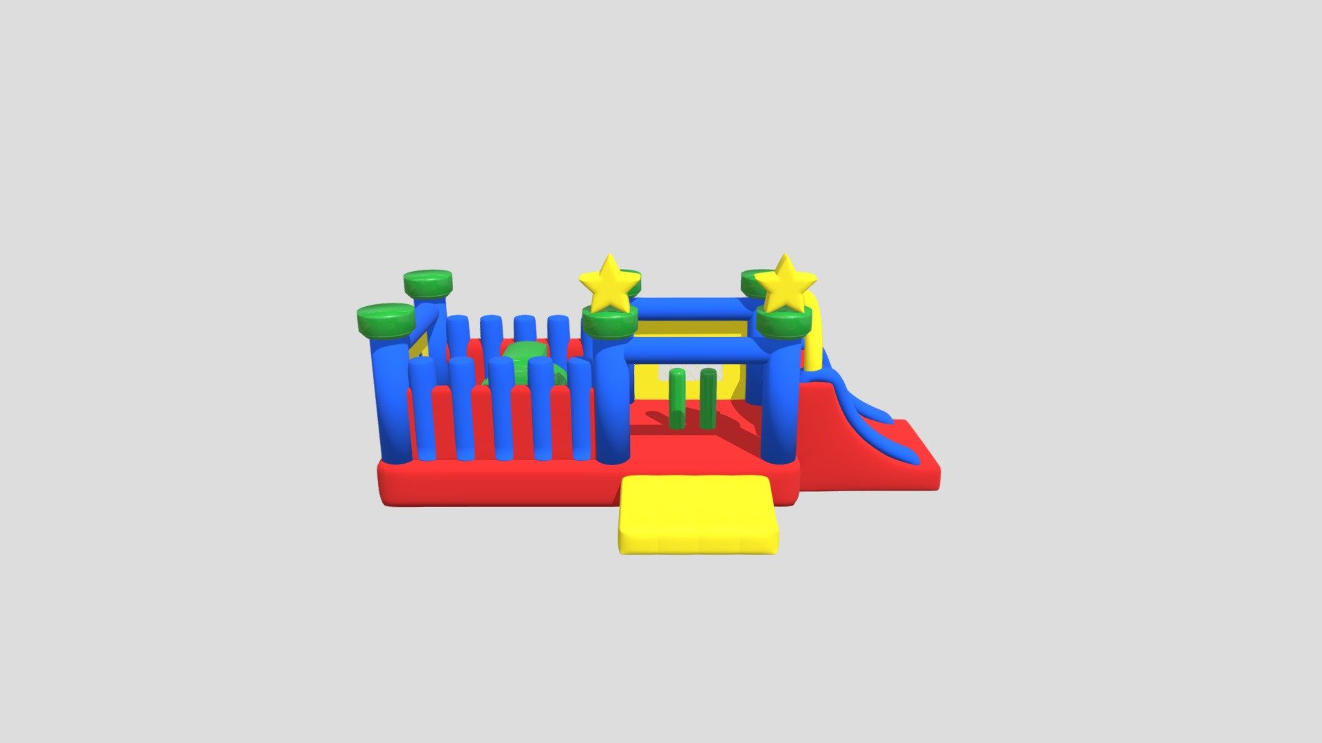 Inflatable Castle 3x6 - 3D model by russelmania [c444ba3] - Sketchfab