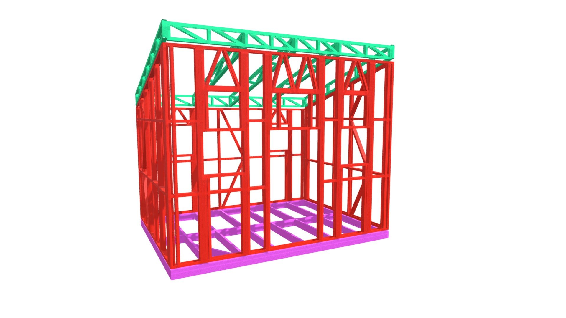 4.2X3.2M Cabin-VER2 - Download Free 3D model by SmartFraming Ltd ...
