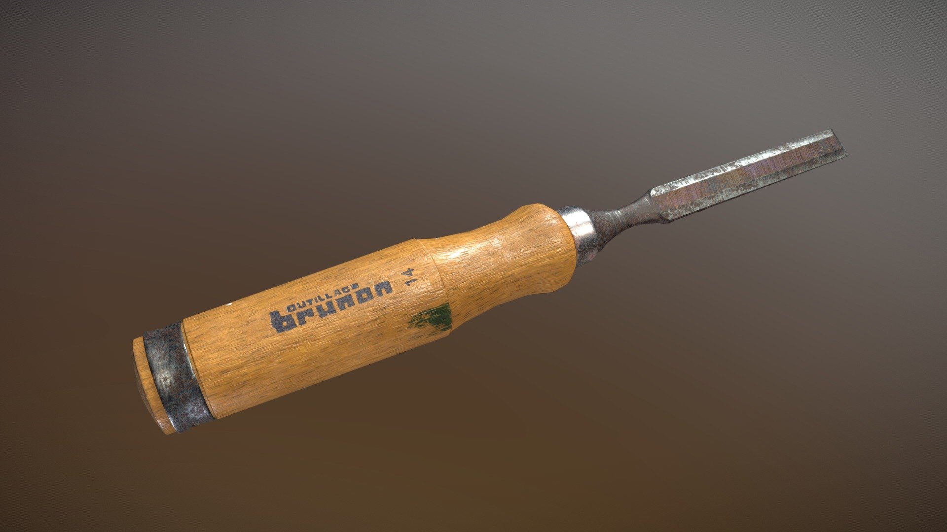 Dad's Wood Chisel - 3D model by Quentin Dejaeghere (@Mortepoule ...