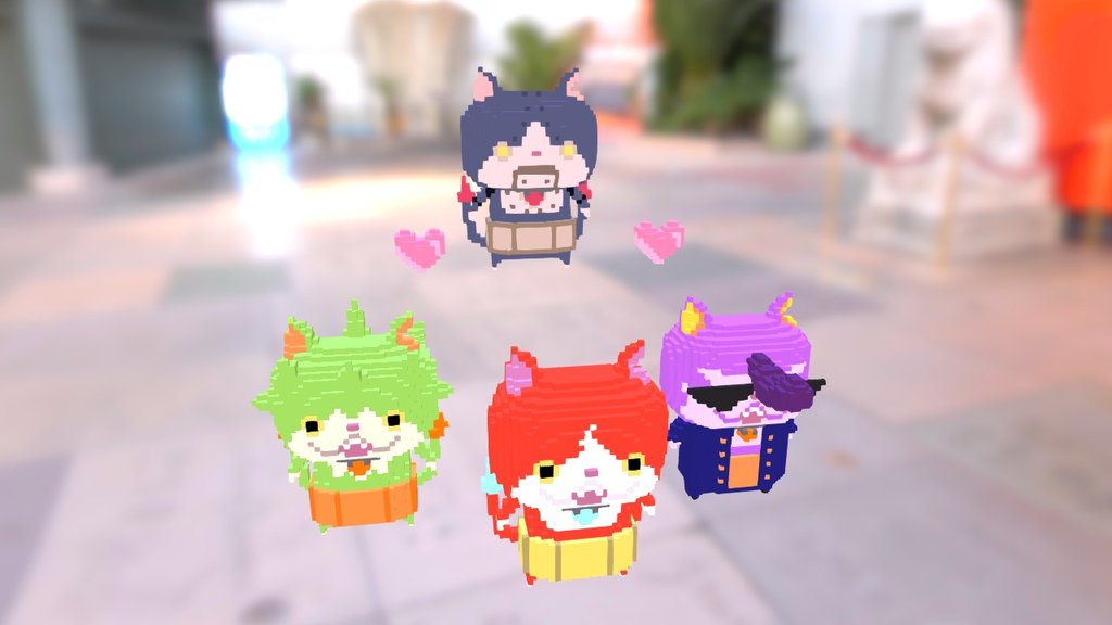 Jibanyan Family - Download Free 3D model by ilithsliph (@sliph ...