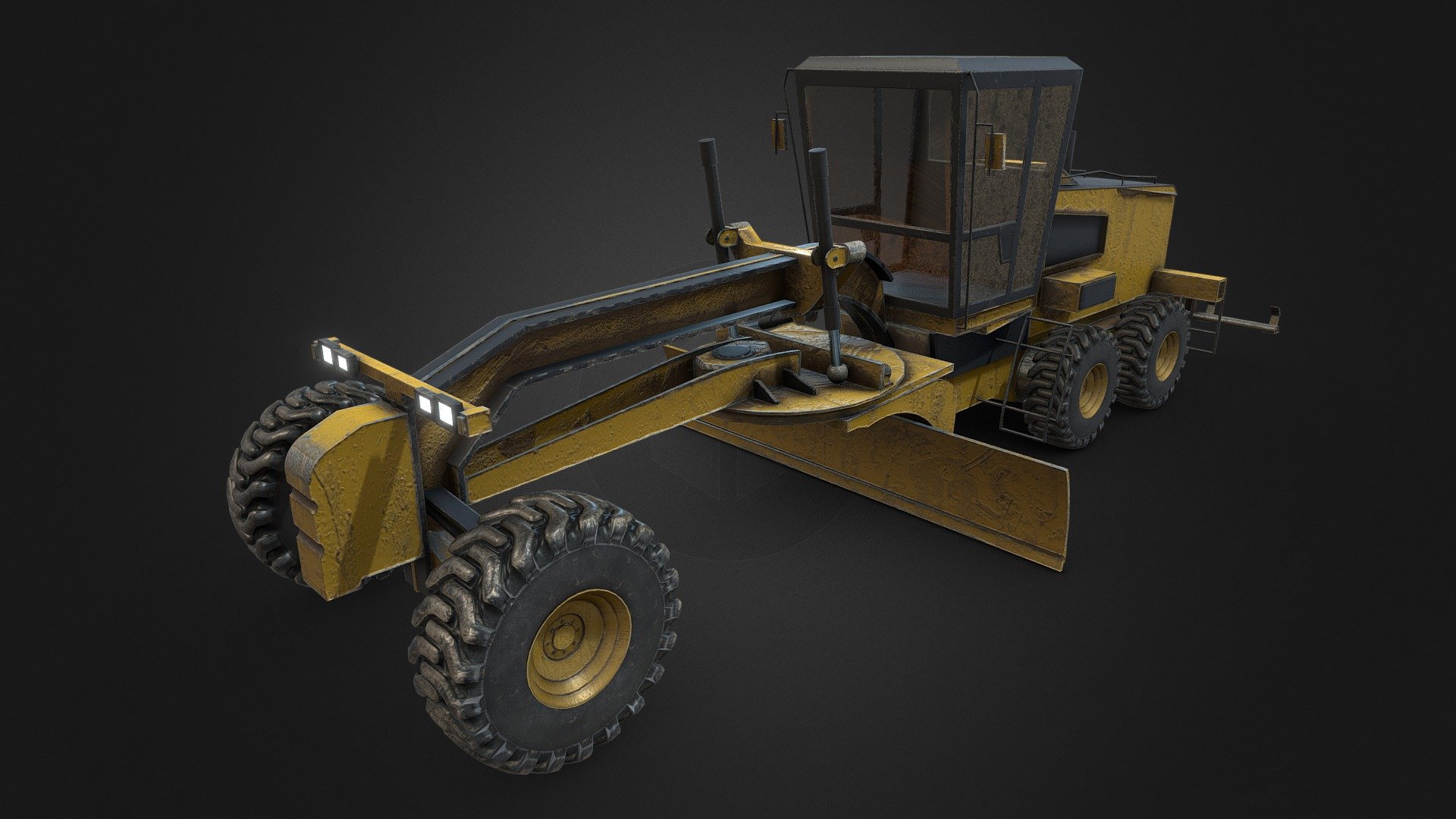 Caterpillar 120 Motor Grader - Buy Royalty Free 3D model by Aaron3D ...