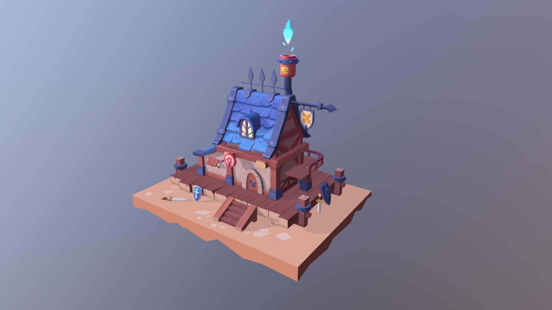 Weapon shop - 3D model by man_do (@can_do) [c44e9c4] - Sketchfab